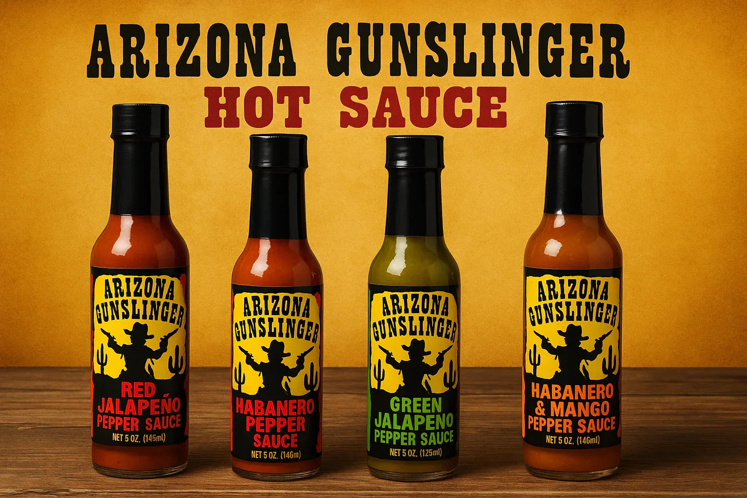 Arizona Gunslinger Hot Sauce - Authentic Southwest Heat - Chile Mojo