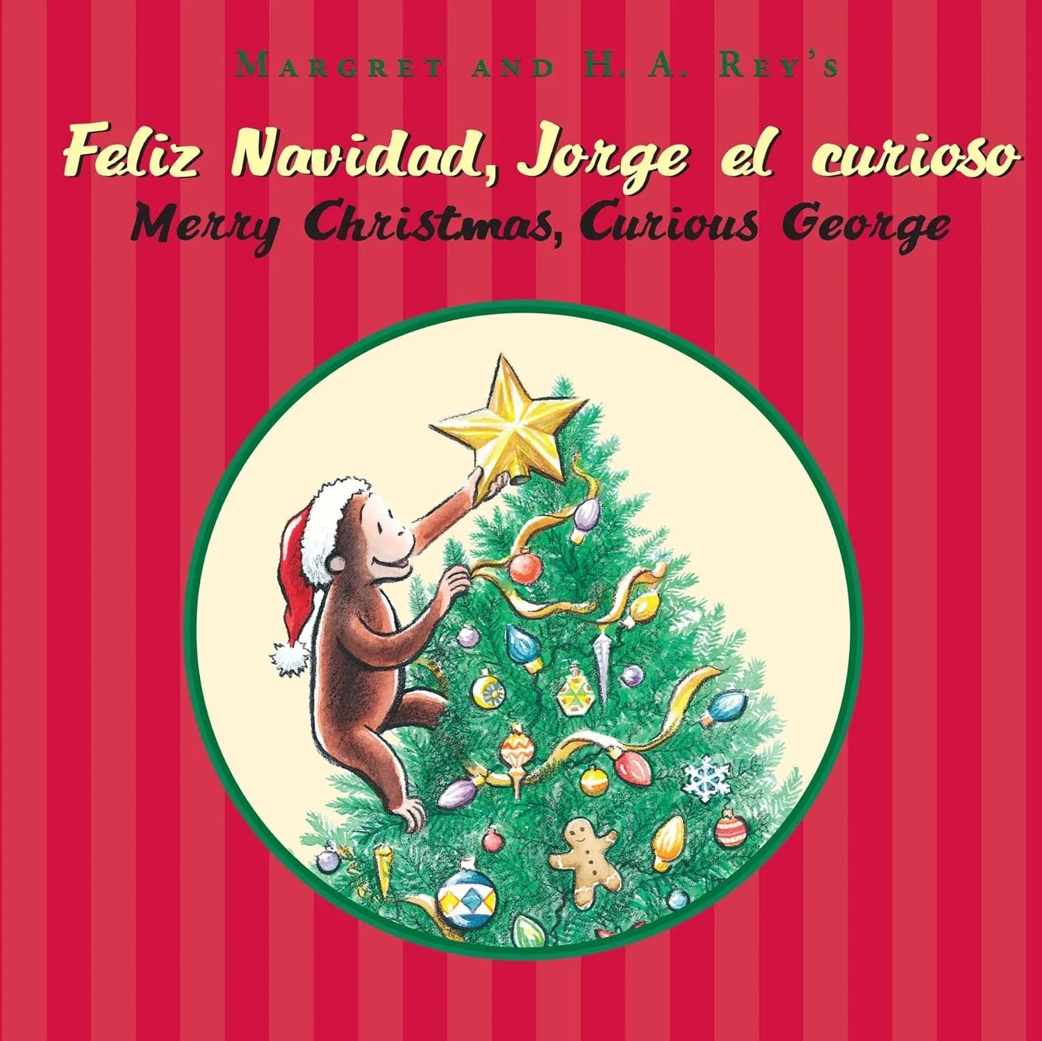 Book - Bilingual - Curious George Feliz Navidad | Chile Mojo