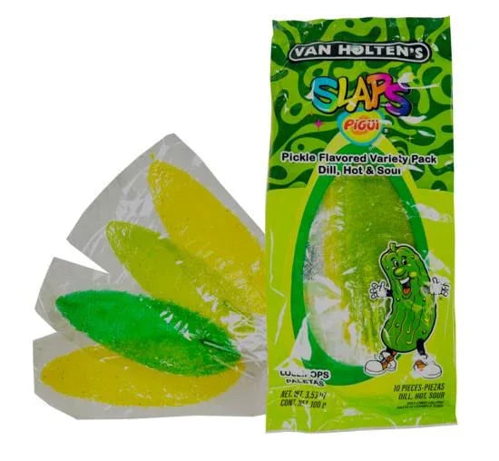 Pigui Slaps Mexican Candy Van Holtens Pickle Variety Flavor Mix - 10 ...